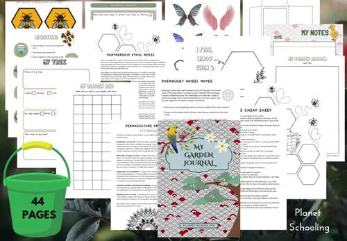 My Garden Journal - Preschool by Planet Schooling | TPT