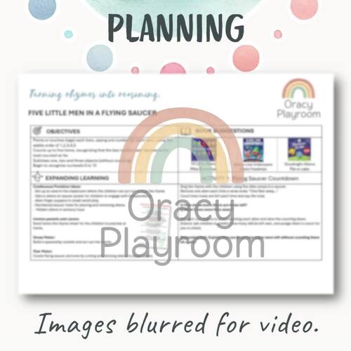 Five Little Men in a Flying Saucer: Counting, Reasoning & Planning Pack