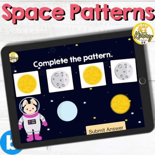 Space Patterns Visual Discrimination Boom Cards by Teacher Kimmy
