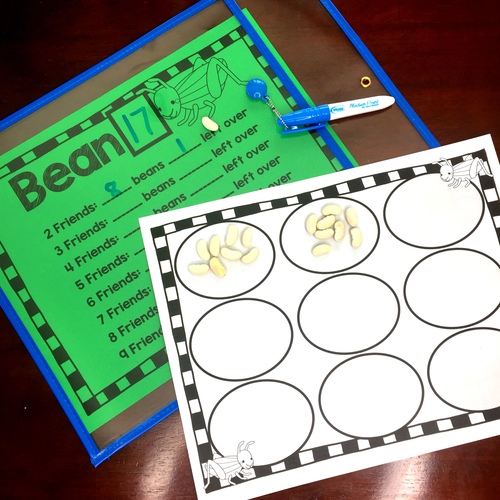 Bean Thirteen: Introductory Division Activity by The Blue Brain Teacher