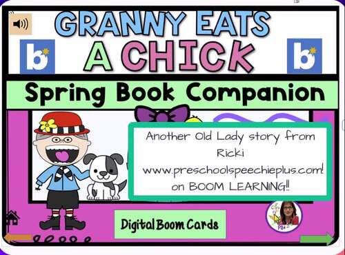 Old Lady Eats A Chick Book Companion & Craft for Speech Therapy | TPT