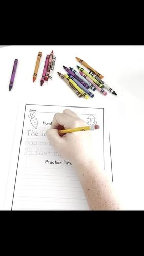 Easter Writing Activities Handwriting Practice Packet Letter Formation ...