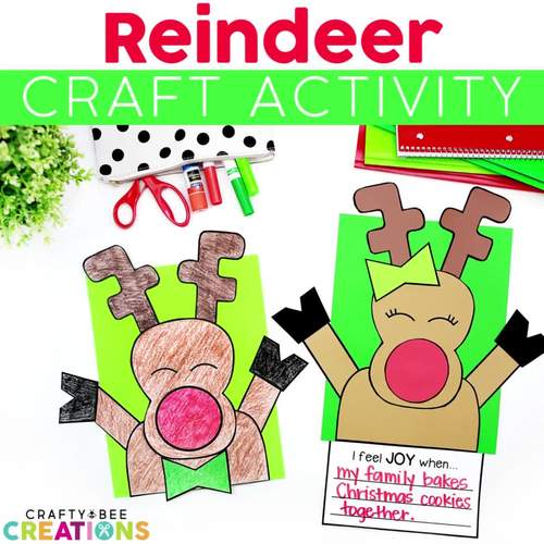 Reindeer Craft | Rudolph the Red Nosed Reindeer Activities | Christmas ...