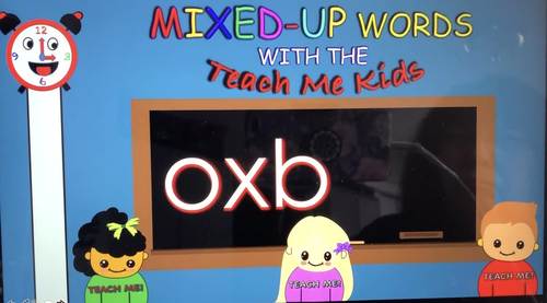 CVC Words, Short Vowels, PowerPoint Game - MIXED-UP WORDS (SHORT O)