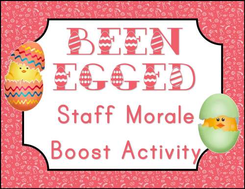 You've Been Egged Staff Morale Boost Activity by Cindy's Treasures