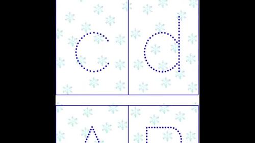 Christmas Theme Alphabet and numbers Flash cards, Tracing, handwriting ...