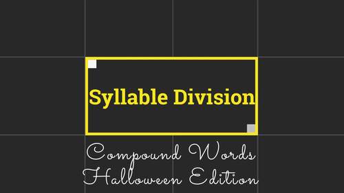Halloween Compound Words Syllable Division OG BOOM Divide 2 Syllable Words