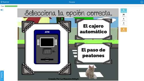Spanish The City Vocabulary & Definite Articles Boom Cards™ by La ...