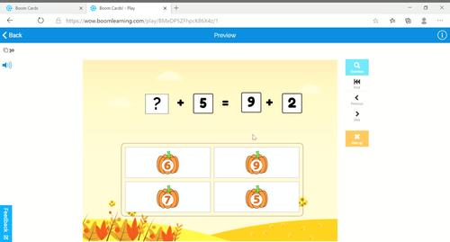 Balancing Equations Boom Cards (Additions) by Language Forum | TPT
