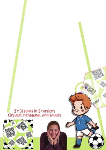 Math Tally marks Game | Soccer Style | similar Dobble or Spot it! tally ...