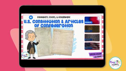 U.S Constitution & Articles of Confederation Social Studies Digital ...