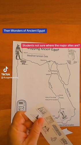 Ancient Egypt | Mapping Ancient Egypt printable & Digital Worksheet