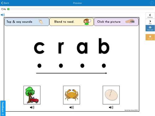 Beginning Consonant Blend Tap & Read BOOM CARDS for Phonemic Awareness ...