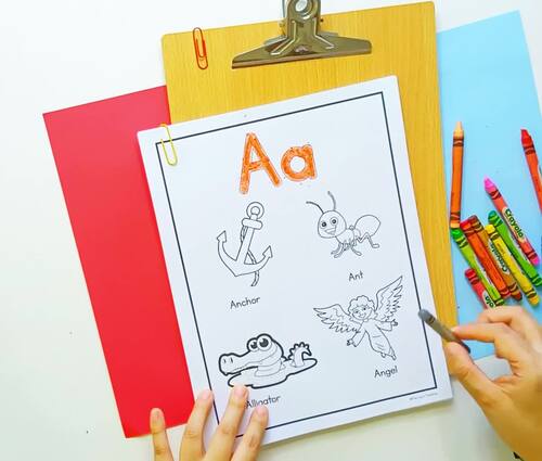 Pre-K Alphabet Coloring Sheet by The Joy in Teaching | TPT