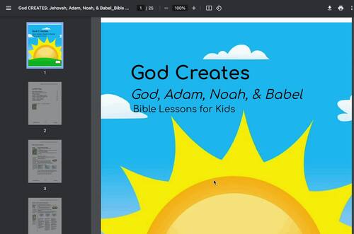 God CREATES: God, Adam, Noah, & Babel - Bible Lessons for Kids | TPT