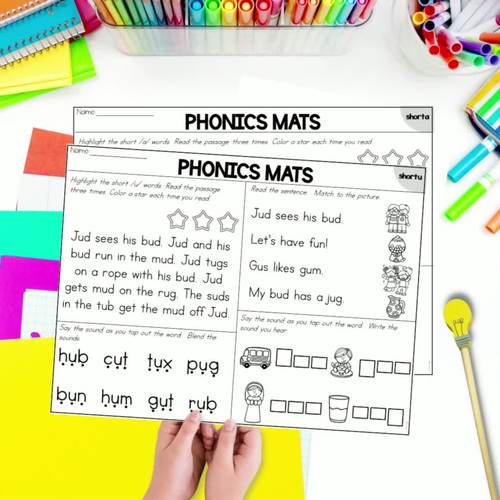 Decodable Readers Fun Phonics Worksheet Bundle Phonics 1st Grade SOR ...