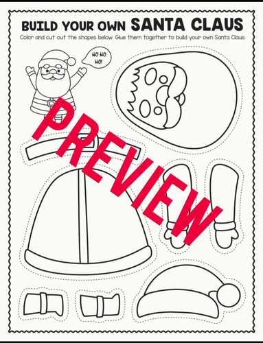 Create Your Own Christmas Characters by rezzougui teacher | TPT