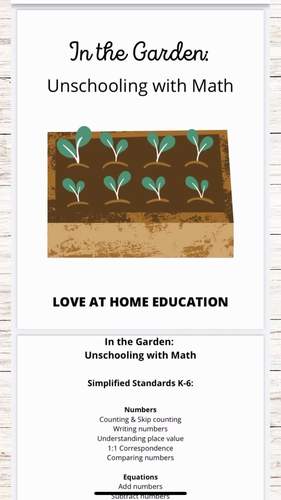 Unschooling with Math- In the Garden | Elementary School Math ...