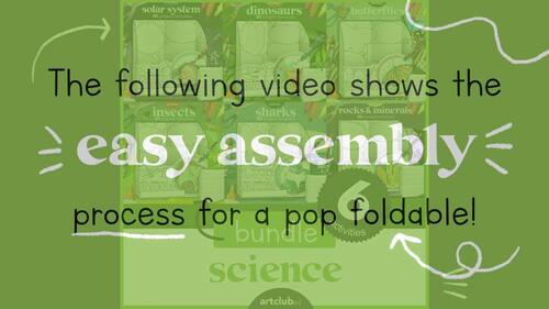 Science Project Bundle 3D Template Activity Craft Research 2nd 3rd 4th ...