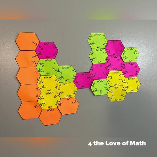 Simplifying Exponent Expressions Collaborative Puzzle by 4 the Love of Math