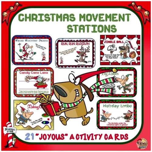 PE Christmas Activities & Games- 21 Seasonal Fun Stations for a Gym ...