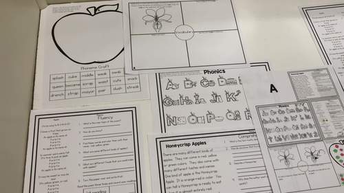 Apple ELA Differentiated ELA Reading Centers by Amy Labrasciano | TPT