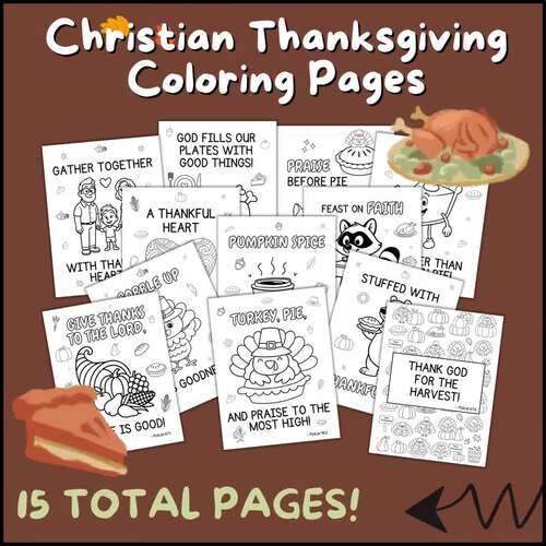 Christian Thanksgiving Coloring Pages | Bible Verse Fall Coloring ...