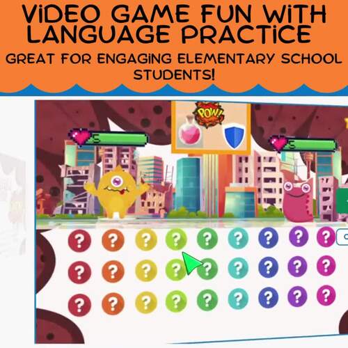 Describing Monster Fight Boom Cards Game for Speech Therapy | TPT