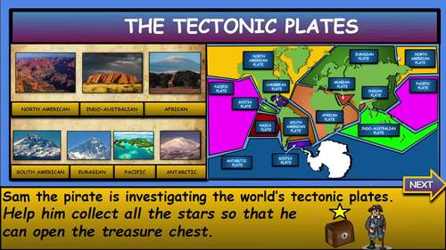 The Seven Tectonic Plates Powerpoint. Major Tectonic Plates + Worksheet
