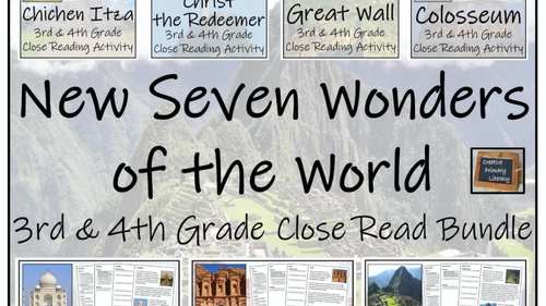 Seven Wonders of the World Close Reading Comprehension Bundle | 3rd ...