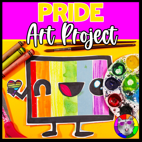 PRIDE Day Art Lesson LGBTQ Art Project Activities Pride Flag Artwork ...