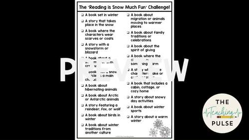 Winter Reading Challenge | Categories, Trackers, Poster, Badges ...