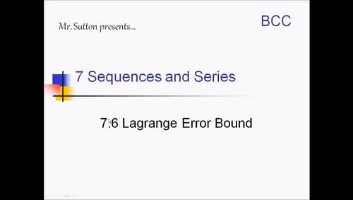 Sequences and Series (Calculus) Unit by Mr Sutton Presents | TPT