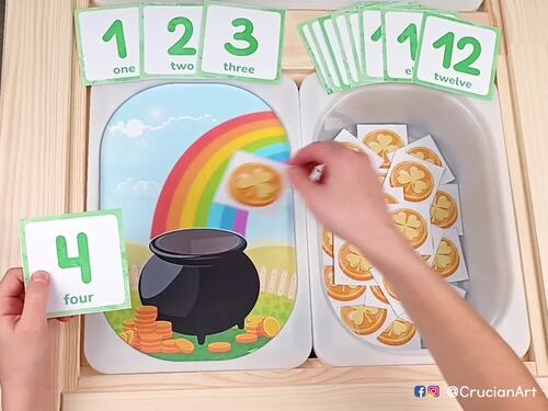 St. Patrick’s Day FLISAT Table Insert Template | Interactive Play ...