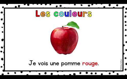 Les couleurs (Google Slides, lecteur émergent, cahiers d'écriture)