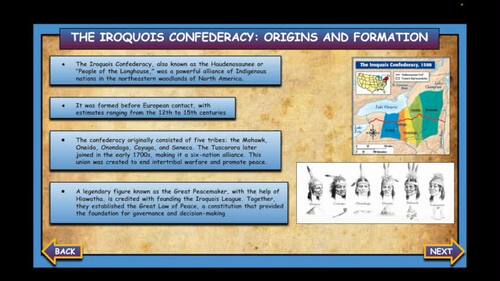 The Iroquois Confederacy Powerpoint. The Great Law Of Peace. L2. Wampum ...