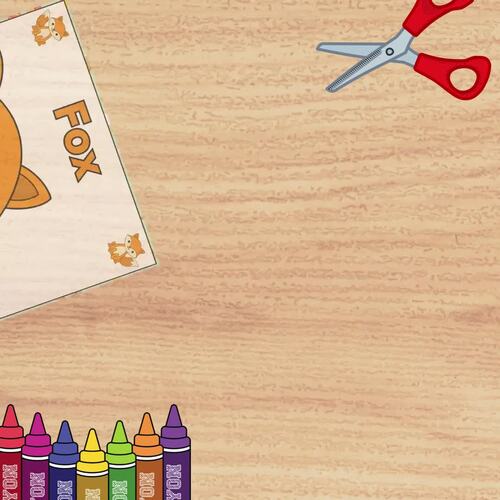 Fox Craft Template-Winter Animal Bulletin Board Craft-Cut&Paste ...