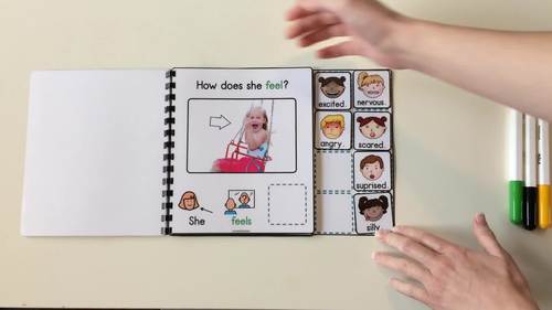 Emotional Scenes -- Interactive Book by Cat Says Meow | TPT
