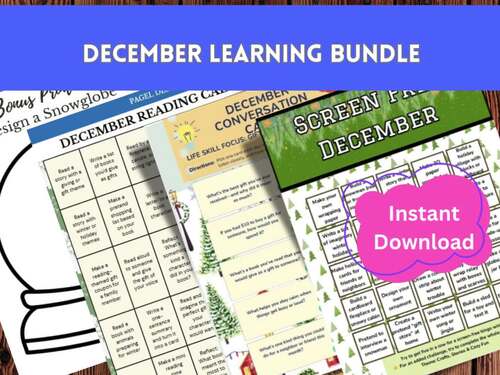 December at Home Printable Pack by Pagel Design Co. | TPT