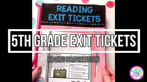 5th Grade Reading Exit Tickets with Google Forms for Distance Learning