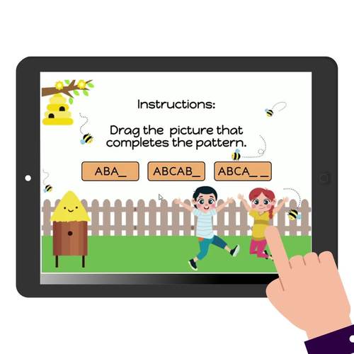 Sequencing Pattern Activity BOOM CARDS Distance Learning by Teacher ...