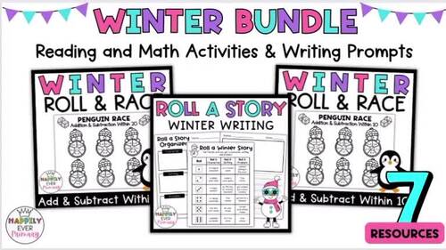 Winter Activities Bundle - Math Games | Phonics Games | Creative ...