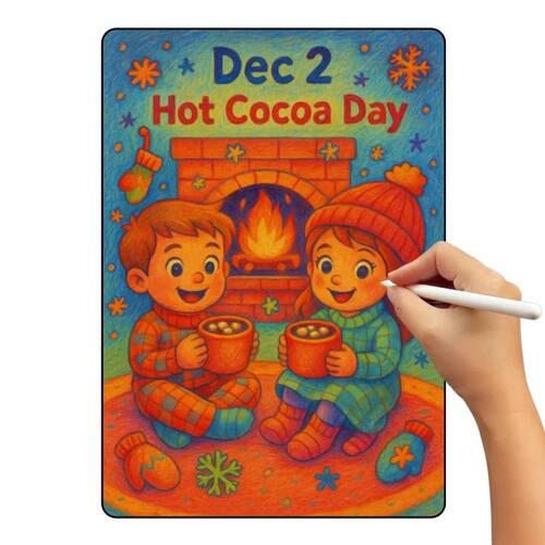 December Coloring Pages – Daily Winter Fun Activities | 31 Pages + Cover