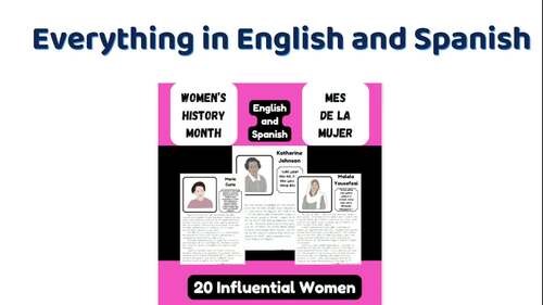 Women's History Month / Mes de la Mujer by Your Maestra Amiga | TPT