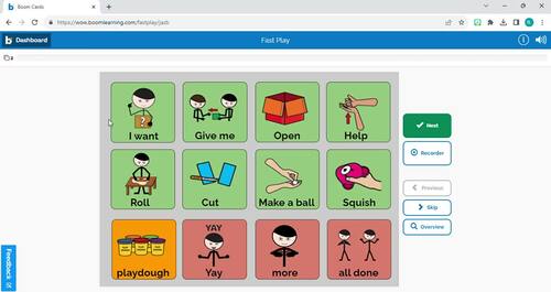 AAC Communication Boards for Playdough Boom Learning Version | TPT