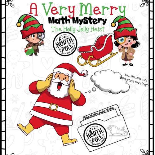 A Very Merry Math Mystery (Christmas) The Holly Jolly Heist | TPT