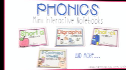 Short Vowel Mini Interactive Notebook by Thyme to Read | TPT