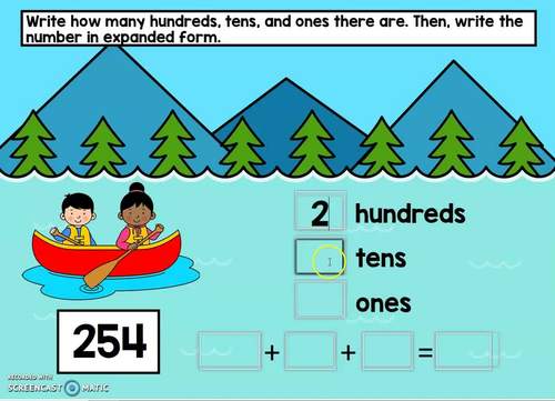 Place Value: Expanded Form Boom Cards by Primary Joys | TPT