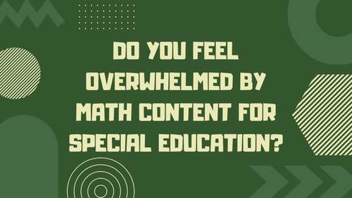 High School VESOL Math Instructional Book Bundle! by Special Ed Safari