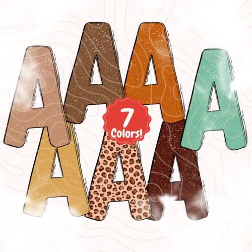 Thanksgiving Bulletin board letters and Number | Autumn Doodle Alphabet